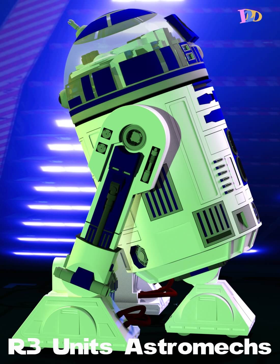 Star Wars Series: R Units Astromechs Bundle - Daz Content by den