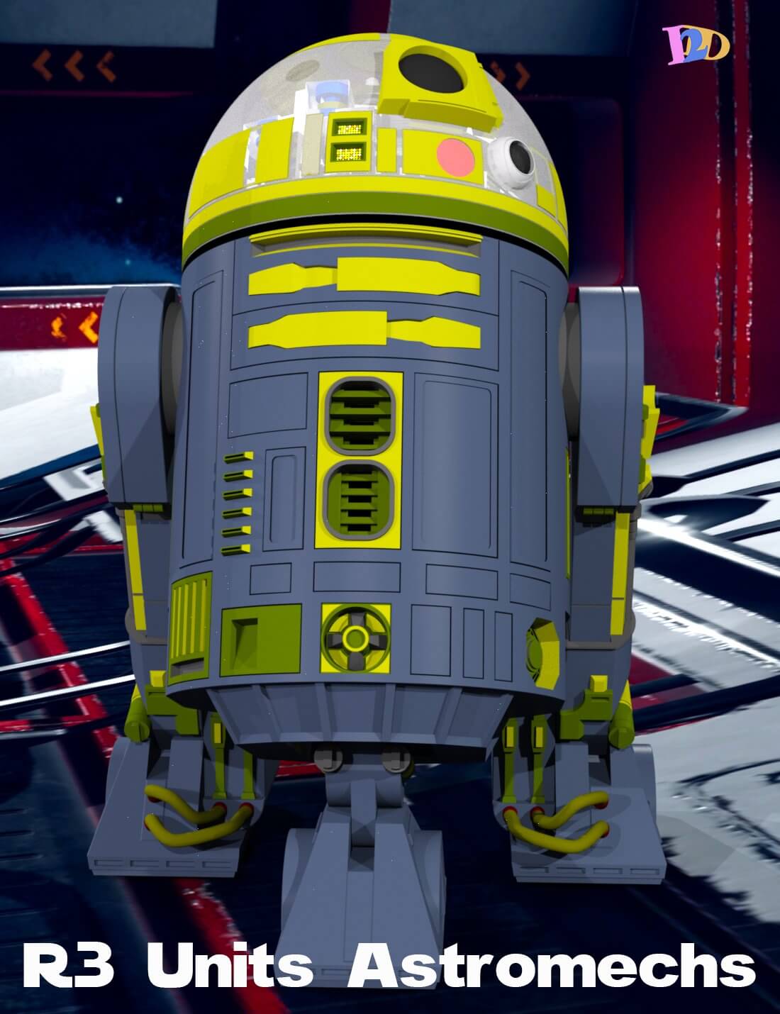 Star Wars Series: R Units Astromechs Bundle - Daz Content by den