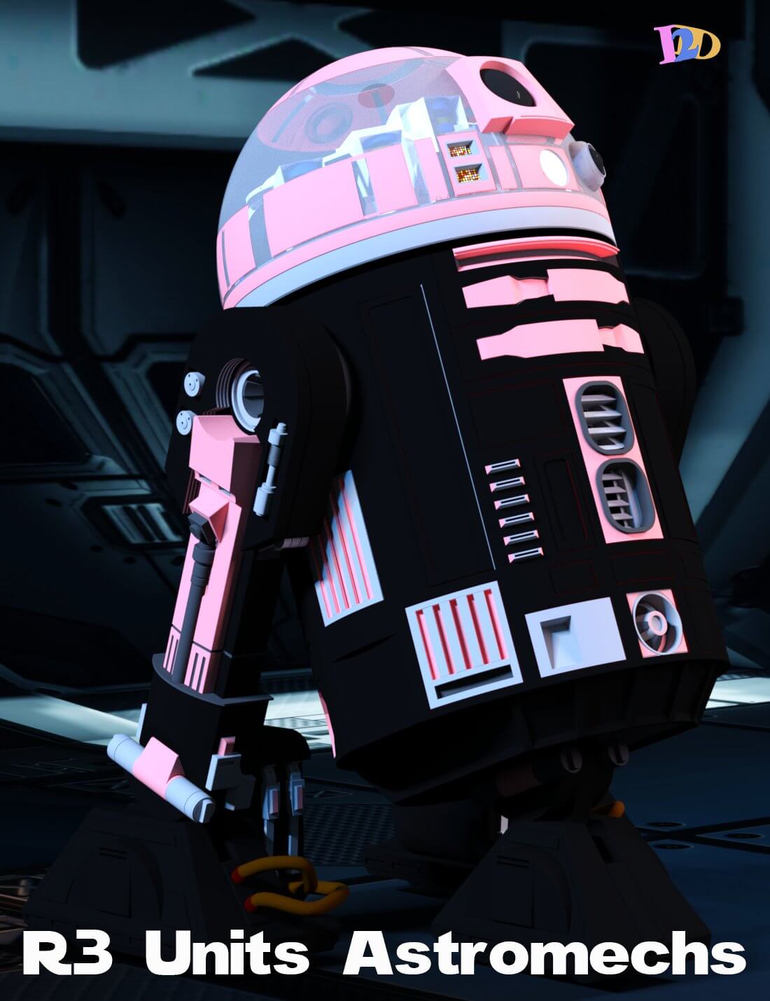 Star Wars Series: R3 Astromechs Units - Daz Content by den