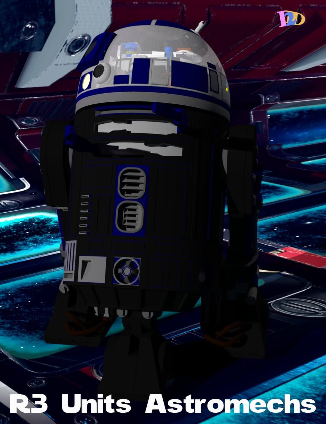 Star Wars Series: R3 Astromechs Units - Daz Content by den