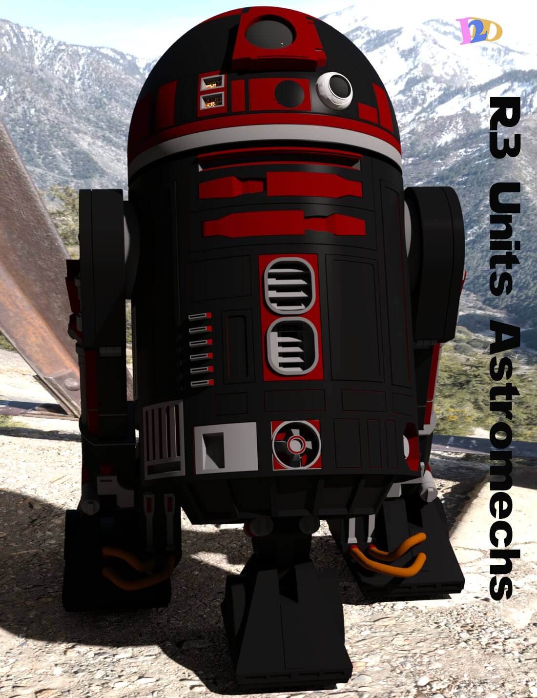 Star Wars Series: R3 Astromechs Units - Daz Content by den