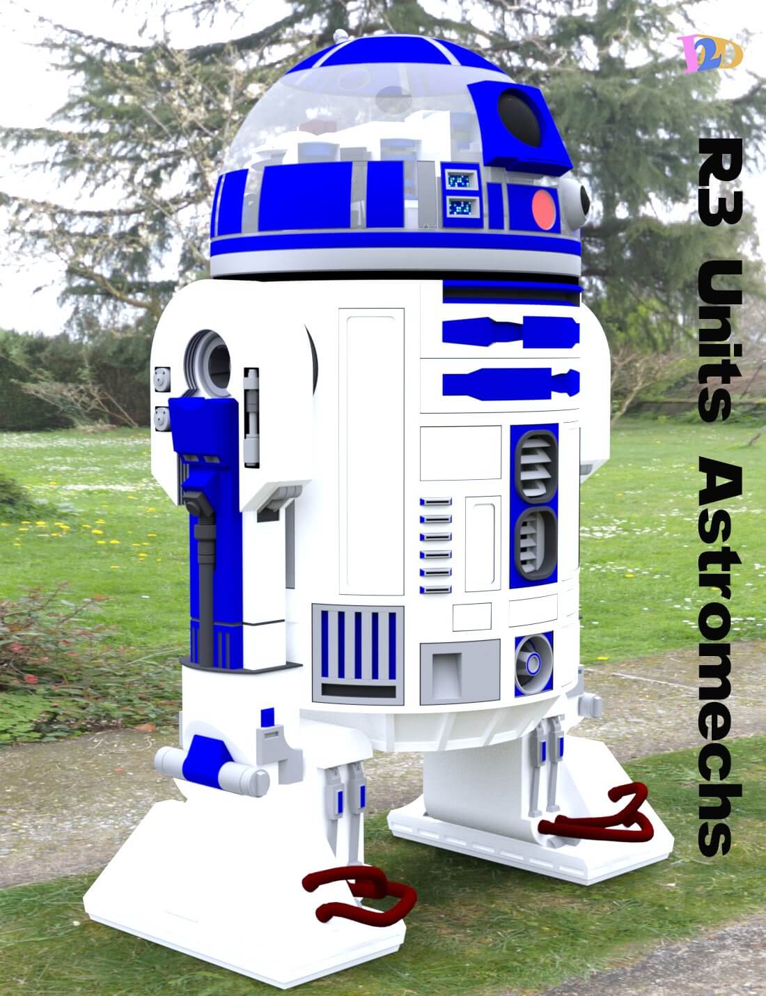 Star Wars Series: R3 Astromechs Units - Daz Content by den