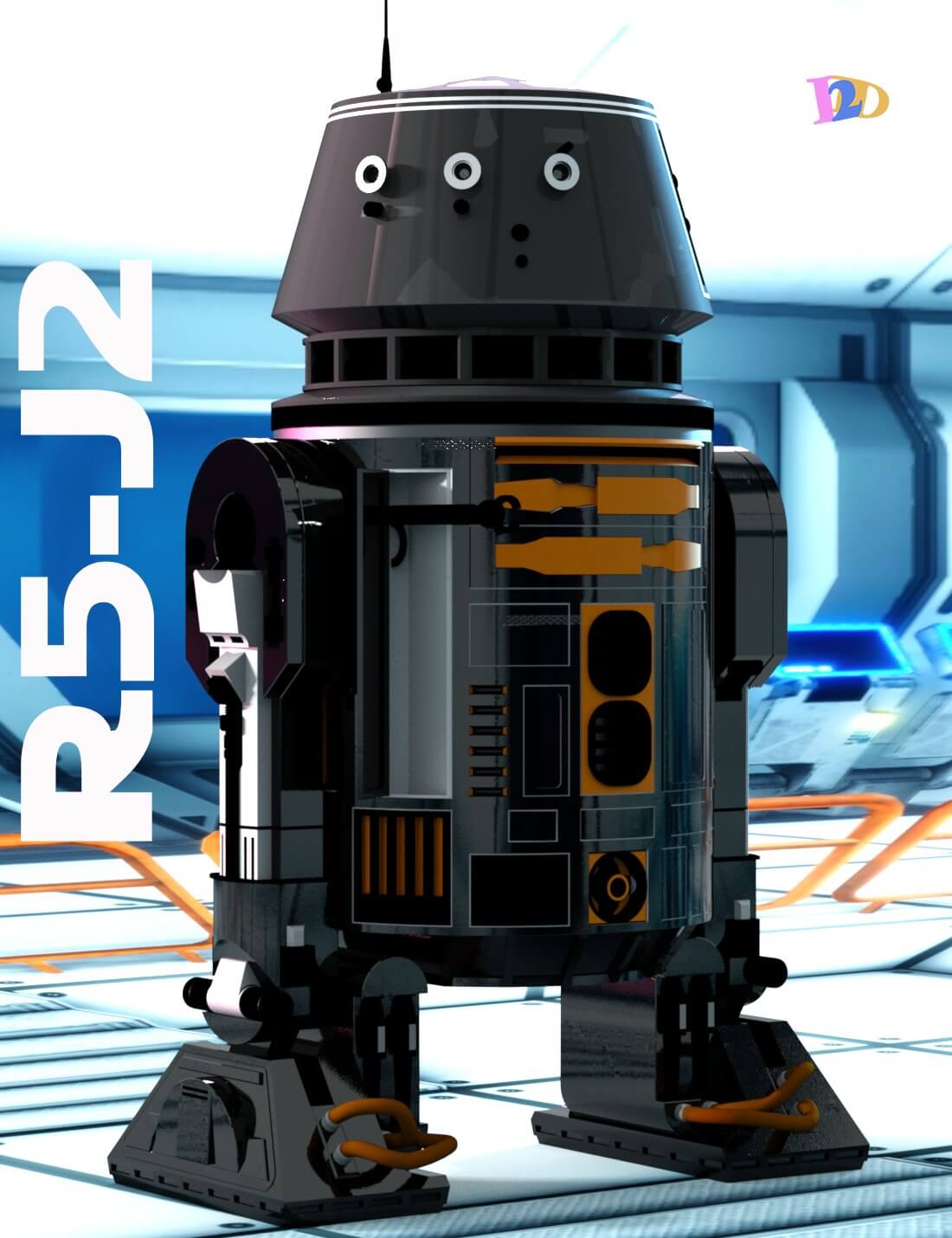 Star Wars Series: R5J2 Unit Imperial Astromech - Daz Content by den