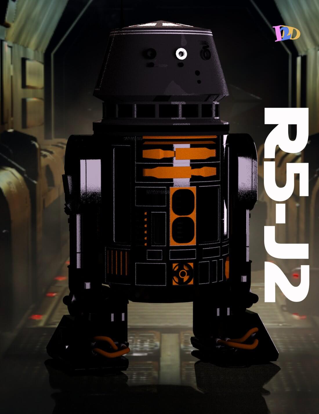 Star Wars Series: R5J2 Unit Imperial Astromech - Daz Content by den