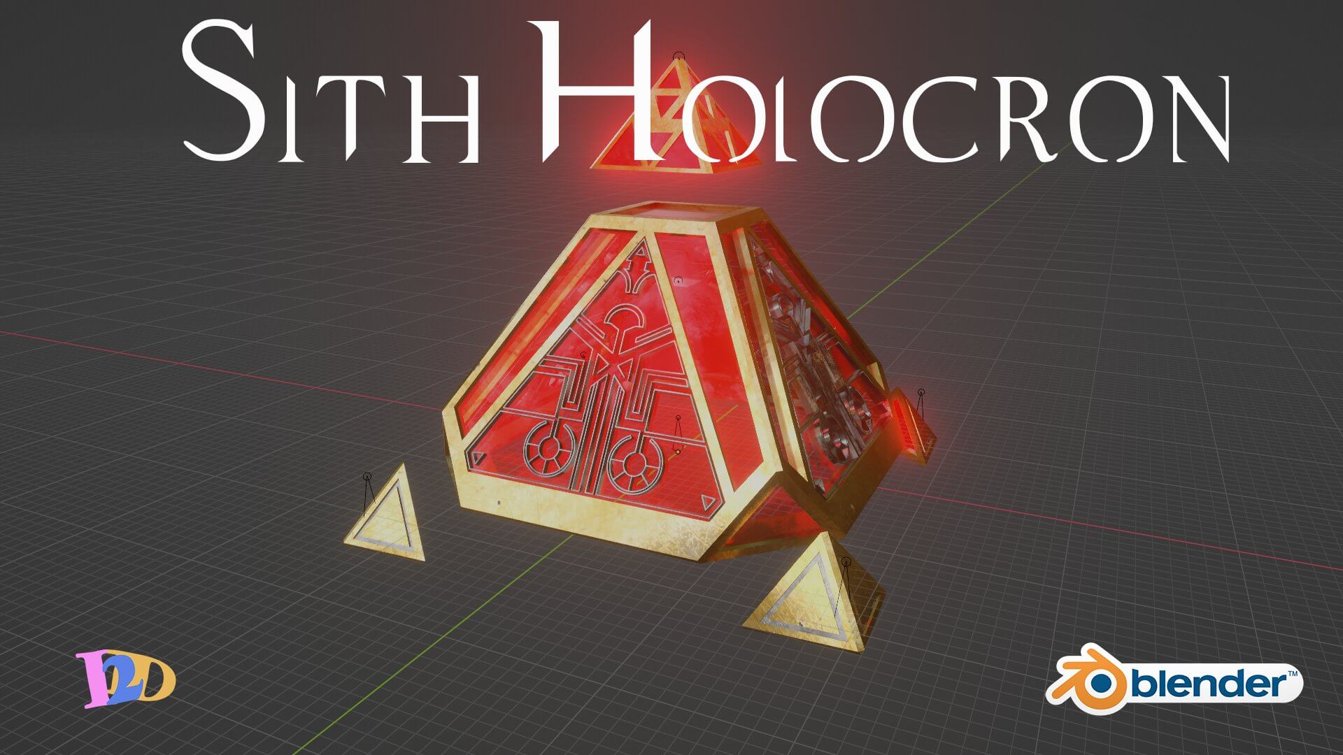 Sith Holocron 02 for Blender - 3D Model by den