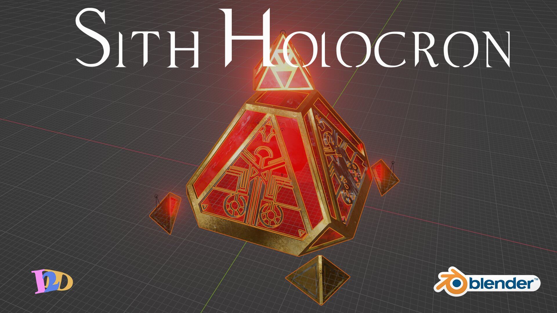 Sith Holocron 02 for Blender - 3D Model by den