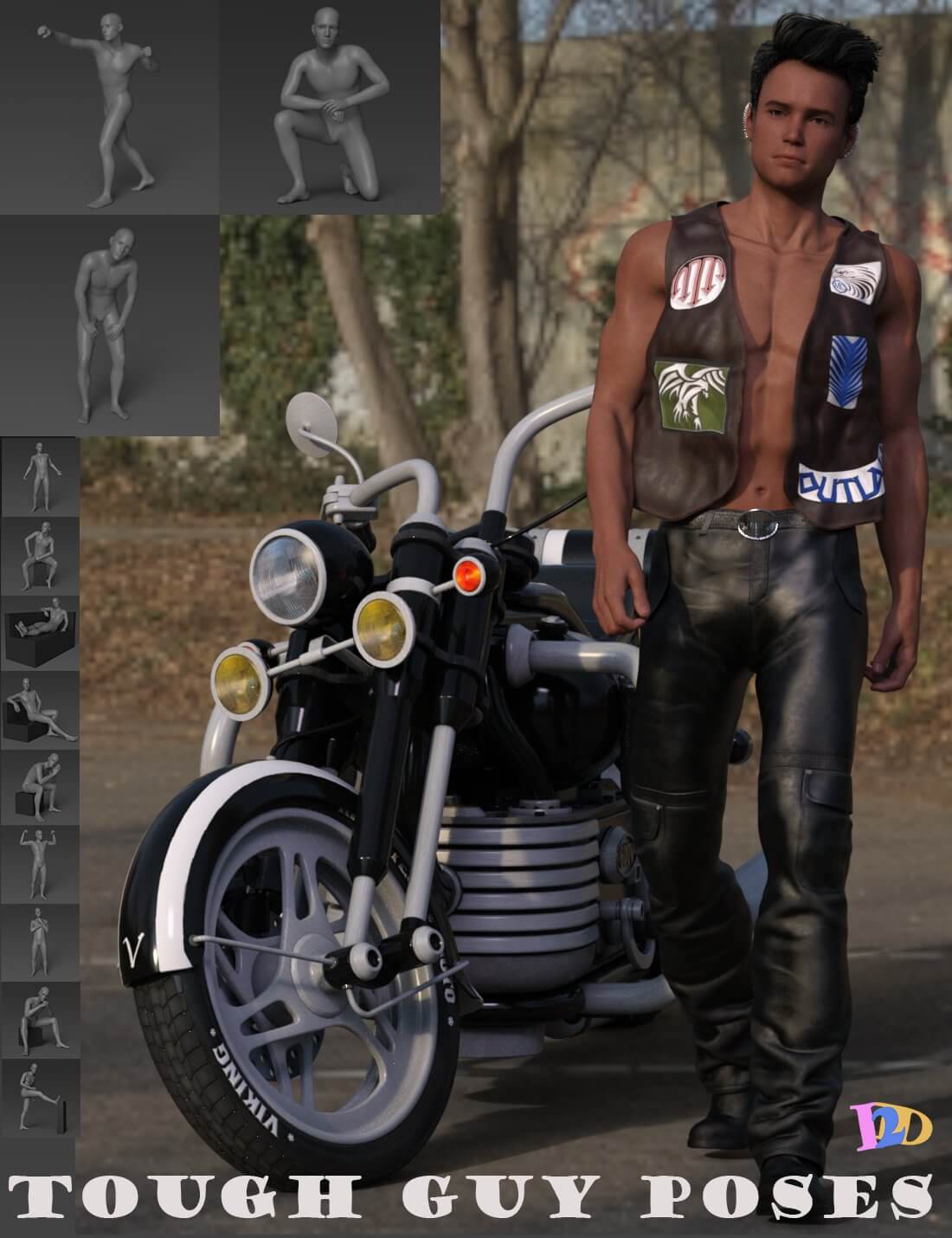 Bundle Poses For Genesis 8.1 and 8 Male - Daz Content by den