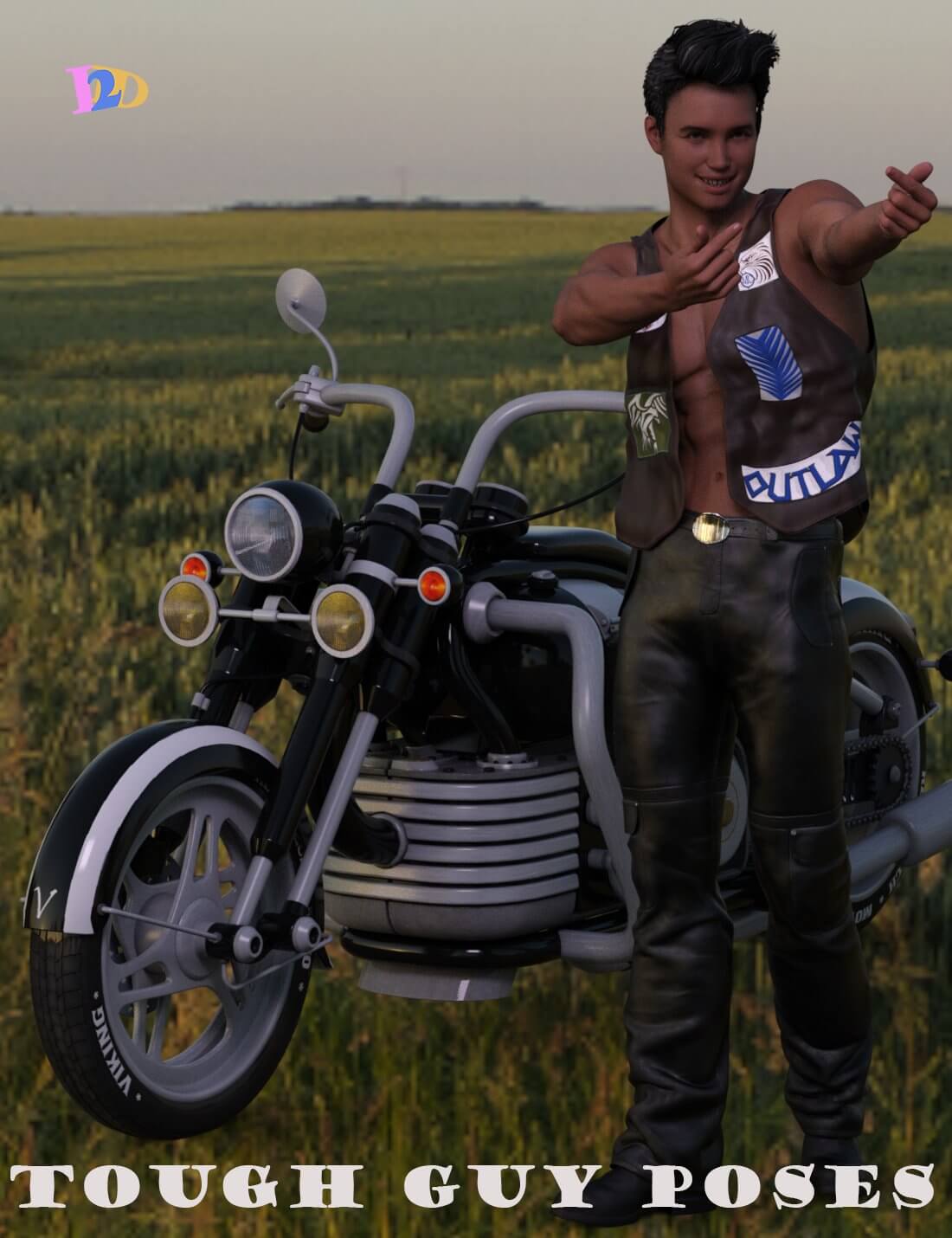 Tough Guy Poses For Henry HD, Genesis 8.1 and 8 Male - Daz Content by den