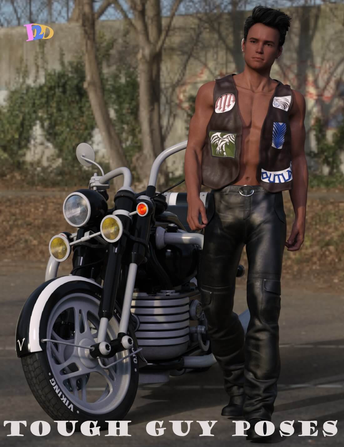 Tough Guy Poses For Henry HD, Genesis 8.1 and 8 Male - Daz Content by den