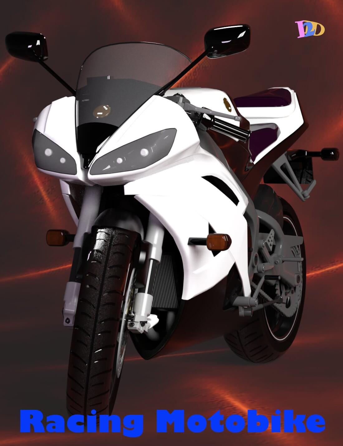 Vehicles Series: I2D Racing Motorbike - Daz Content by den