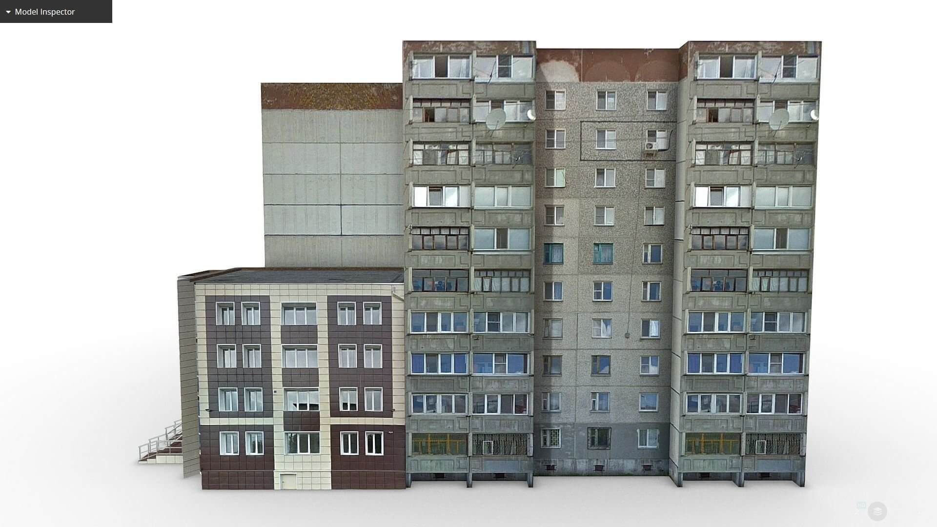 10 Story Residential Building - 3D Model by denlog