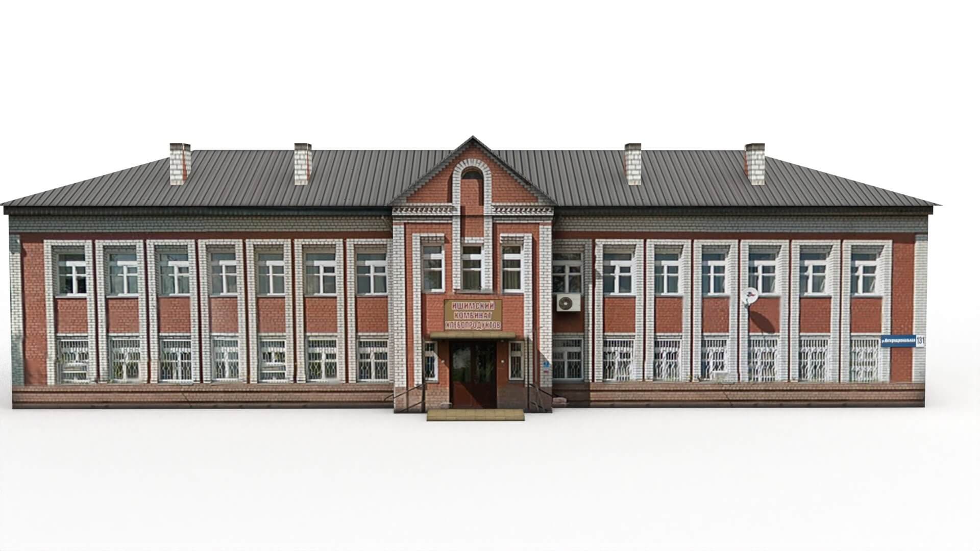2 Story Building - Free 3D Model by denlog