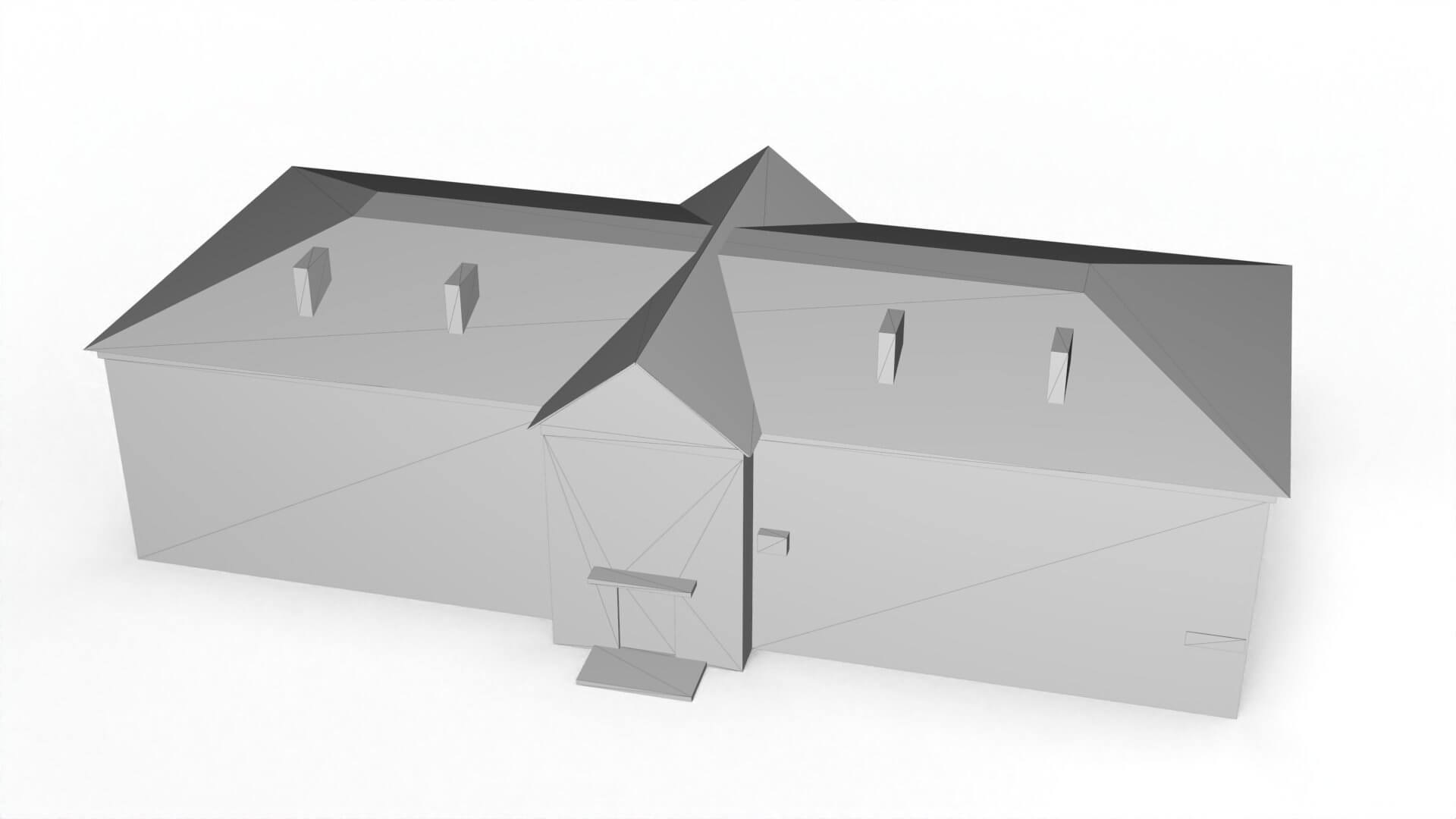 2 Story Building - Free 3D Model by denlog