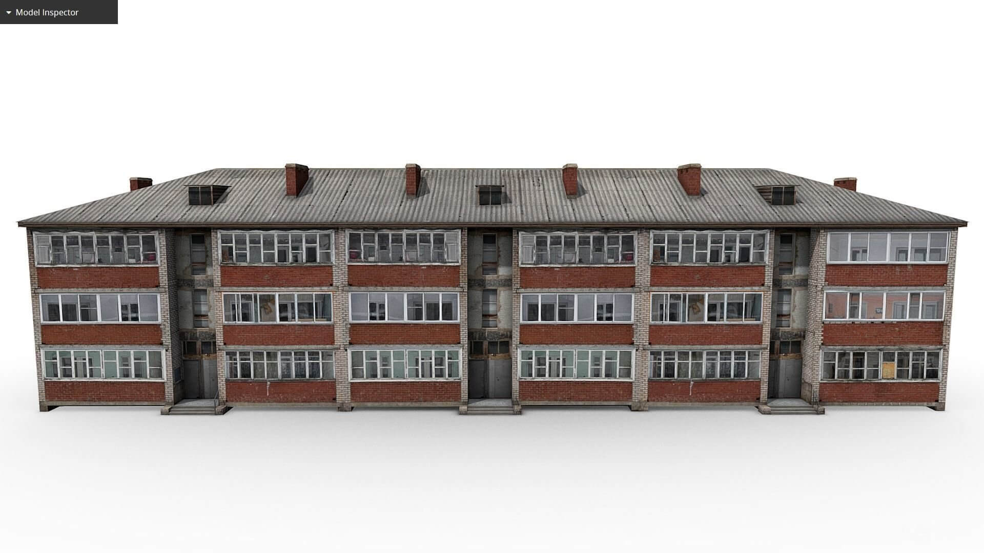 3 Storey Residential Building - 3D Model by denlog