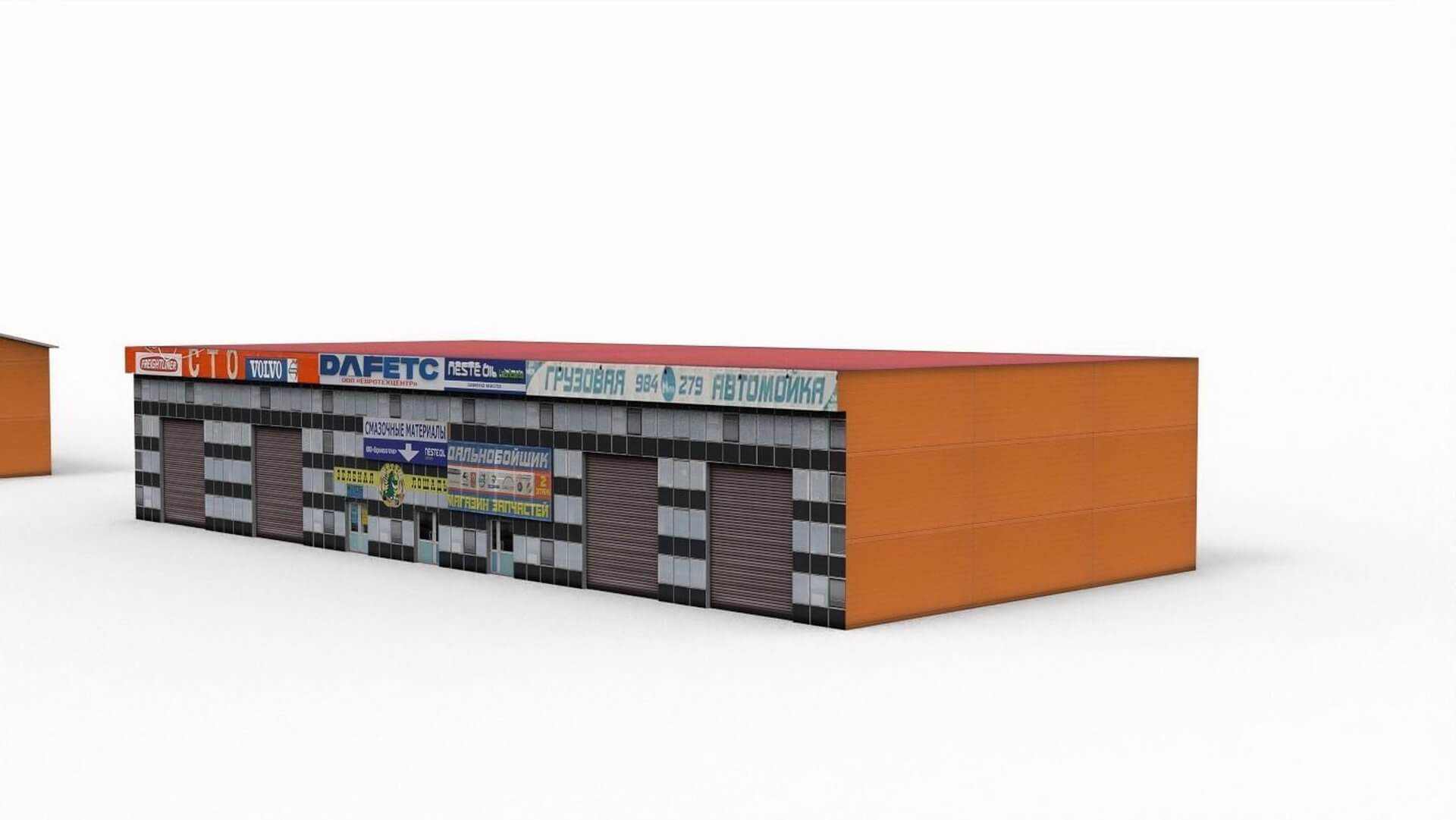 Auto Shop - 3D Model by denlog