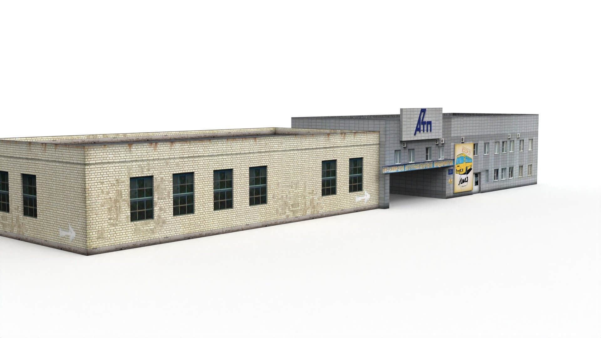 Bus Depot - 3D Model by denlog