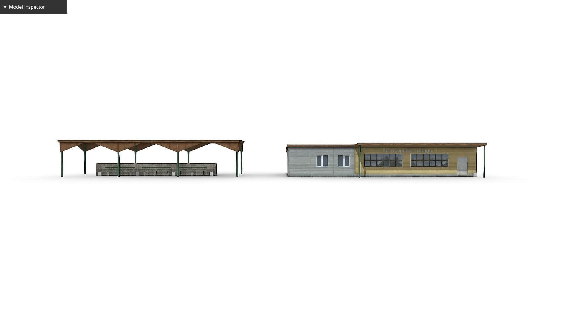 Bus Station - 3D Model by denlog