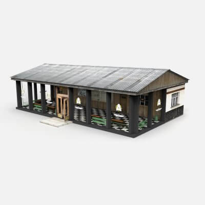 Bus Station - 3D Model by denlog