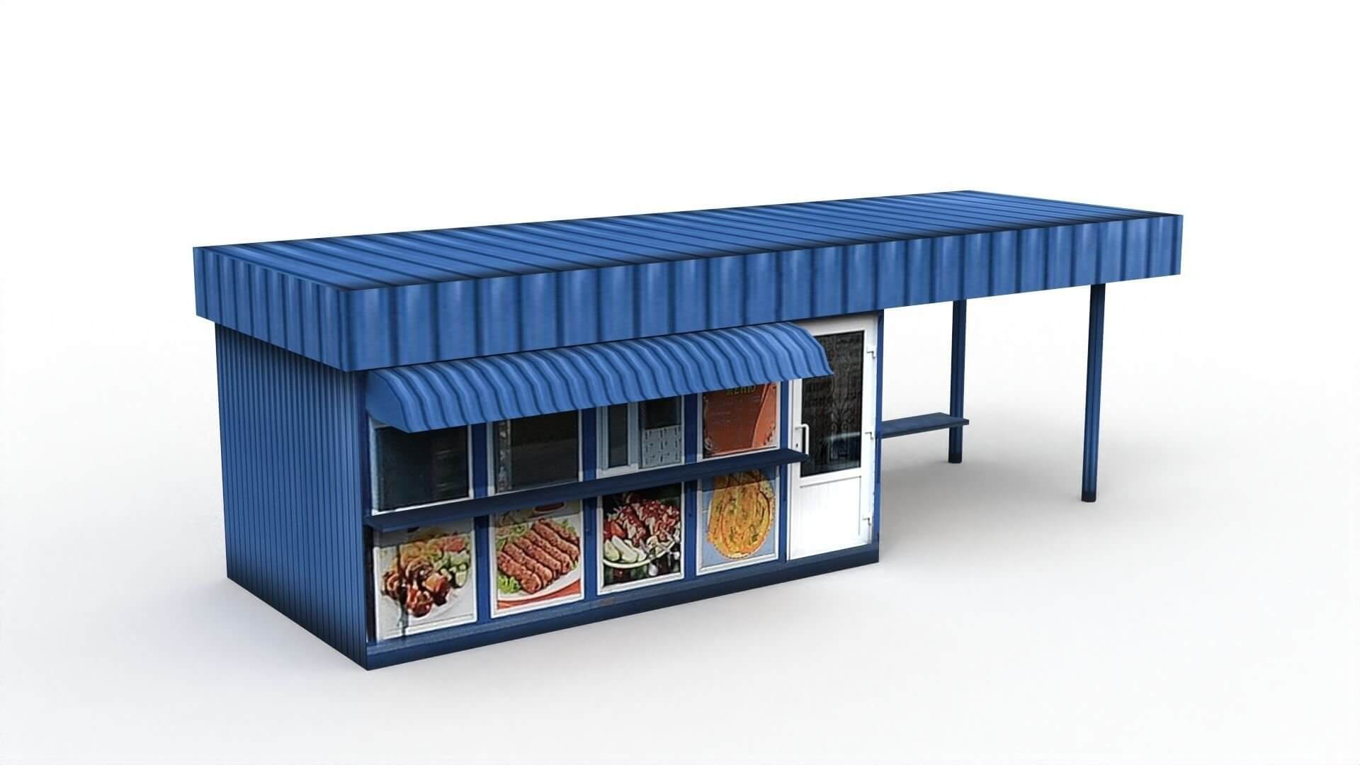 Bus Stop Shop - 3D Model by denlog