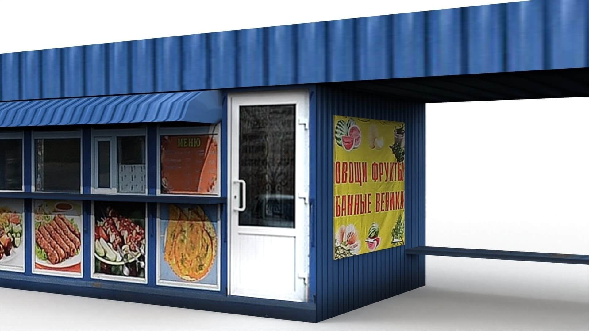 Bus Stop Shop - 3D Model by denlog