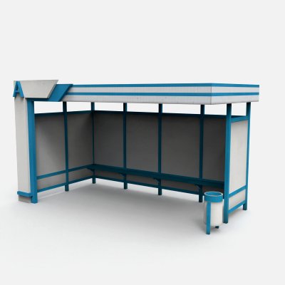 Bus Stop - 3D Model by denlog