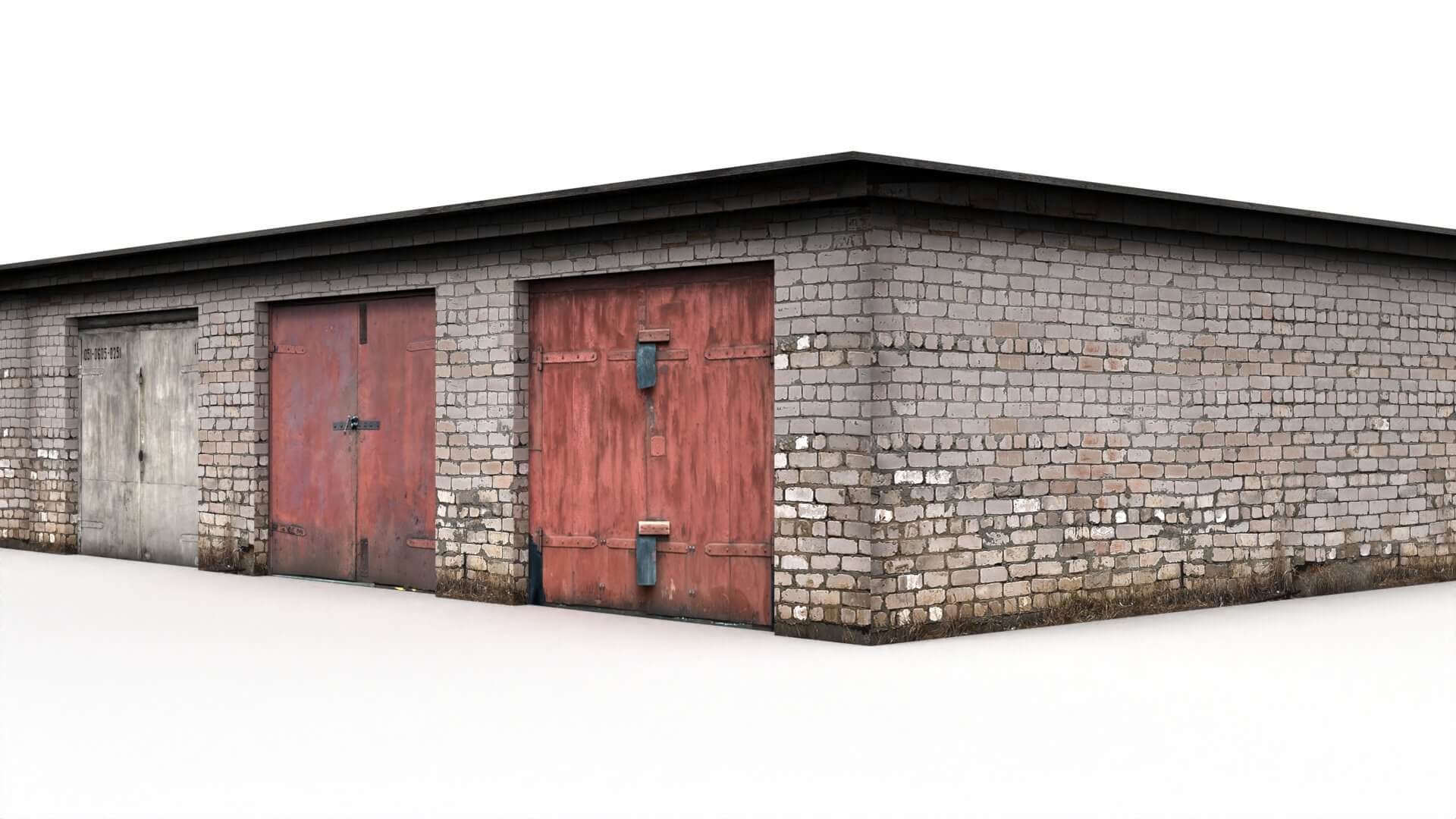 Industrial Garage Boxes - Free 3D Model by denlog