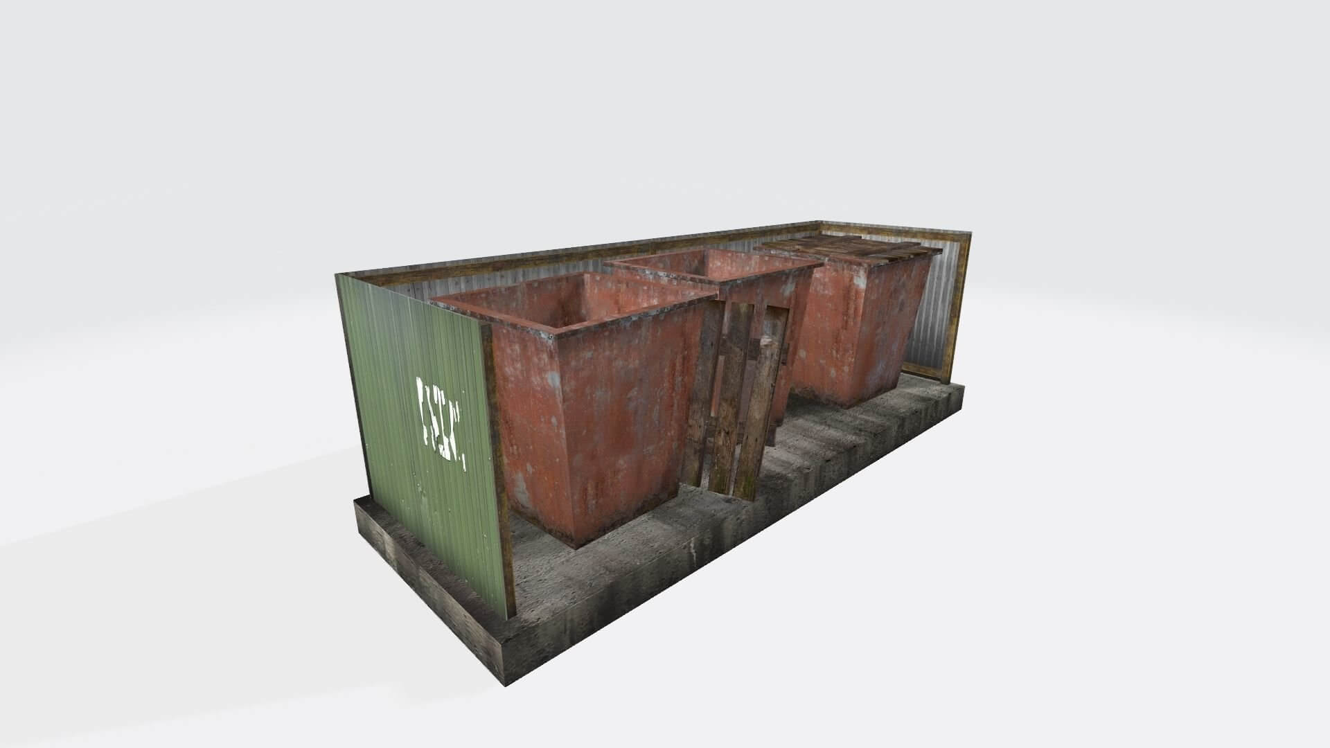 Garbage Containers - 3D Model by denlog