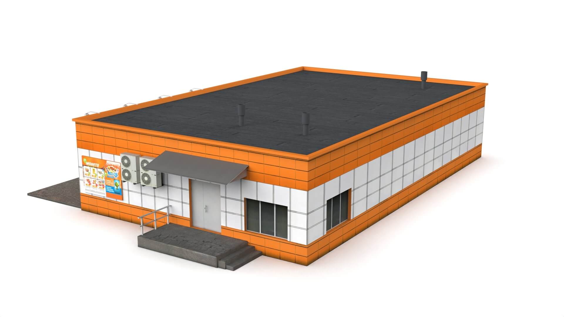 Grocery Store - 3D Model by denlog