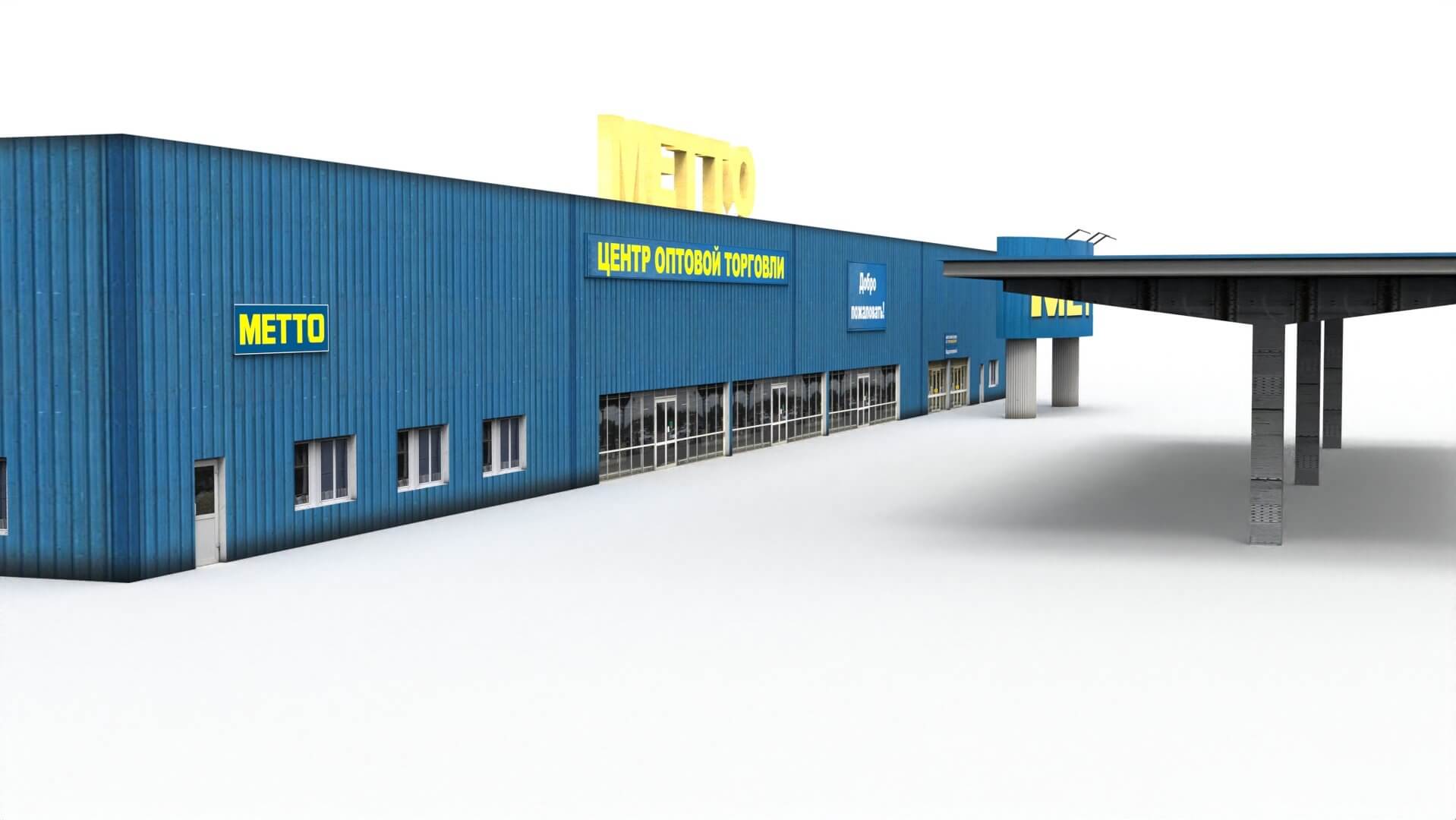 Hypermarket METTO - 3D Model by denlog