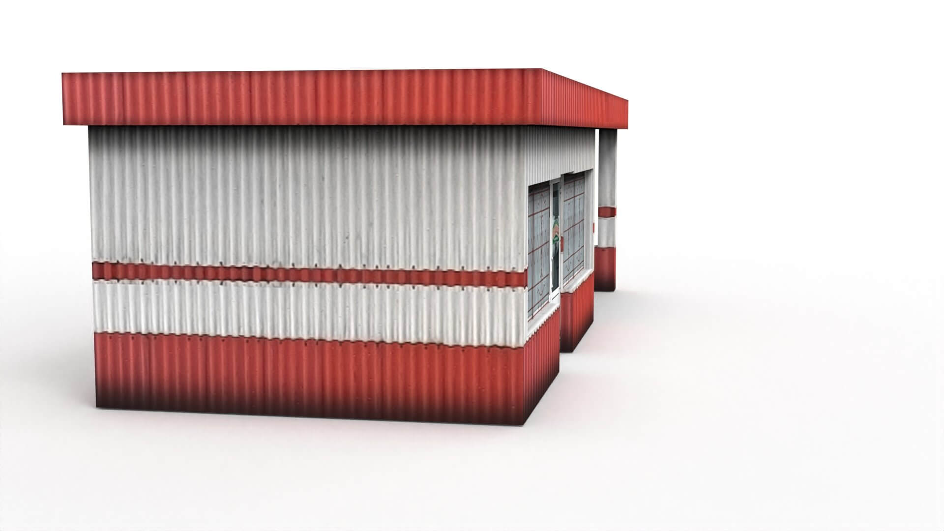 Little Shop At The Bus Stop - 3D Model by denlog