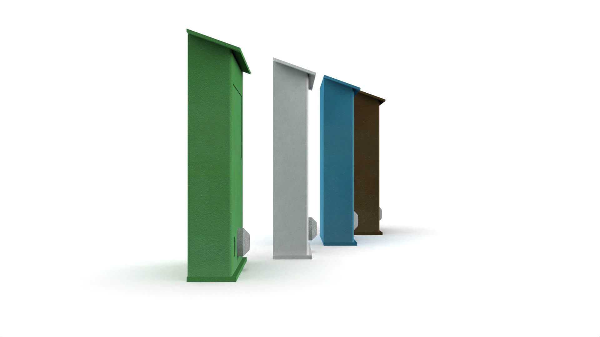 Mailbox Metal - 3D Model by denlog