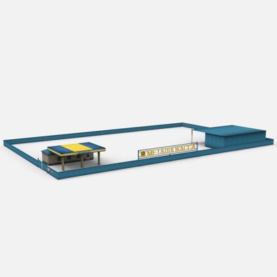 Metal Pick-Up Point 3D Model by denlog