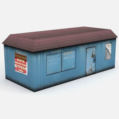 Mini-Shop 3D Model by denlog