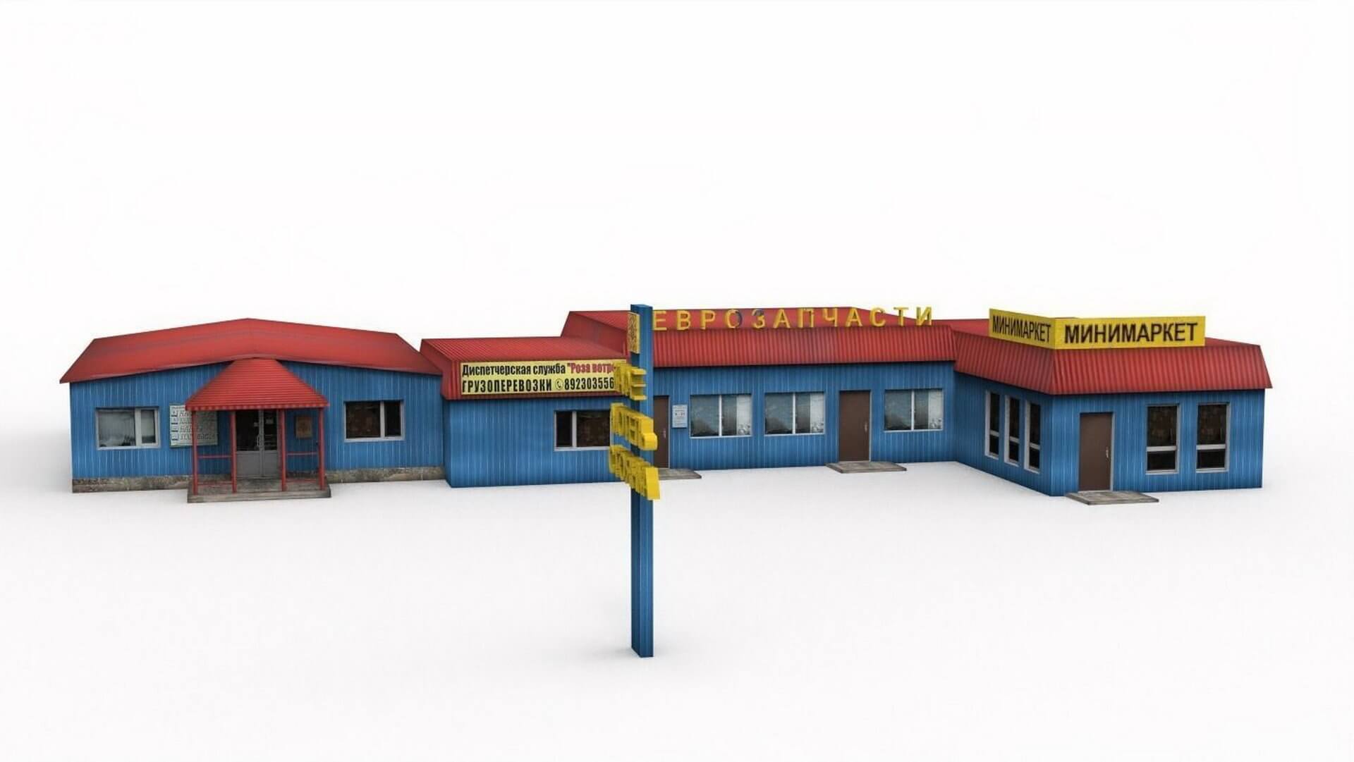 Motel - 3D Model by denlog