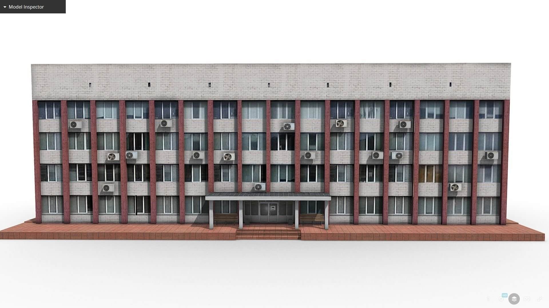 Office Building (Administration) - 3D Model by denlog