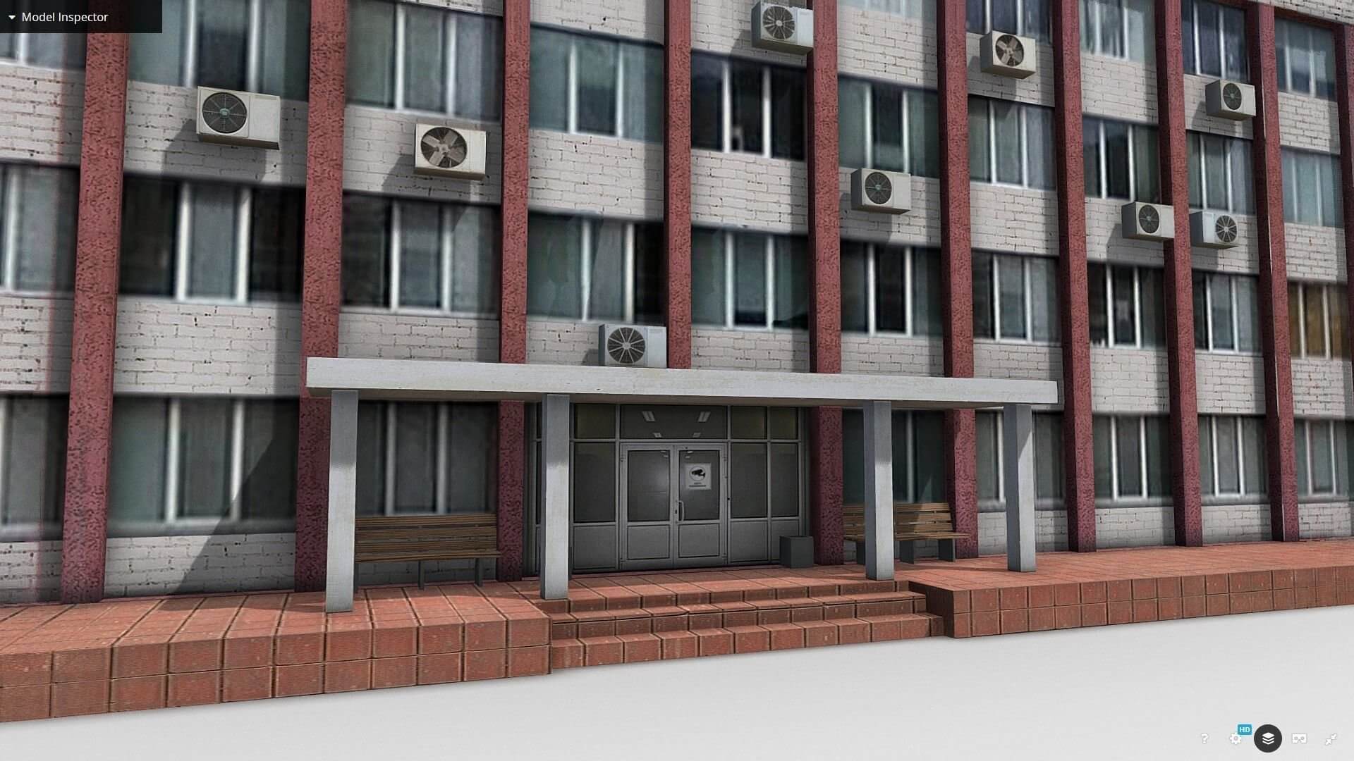 Office Building (Administration) - 3D Model by denlog