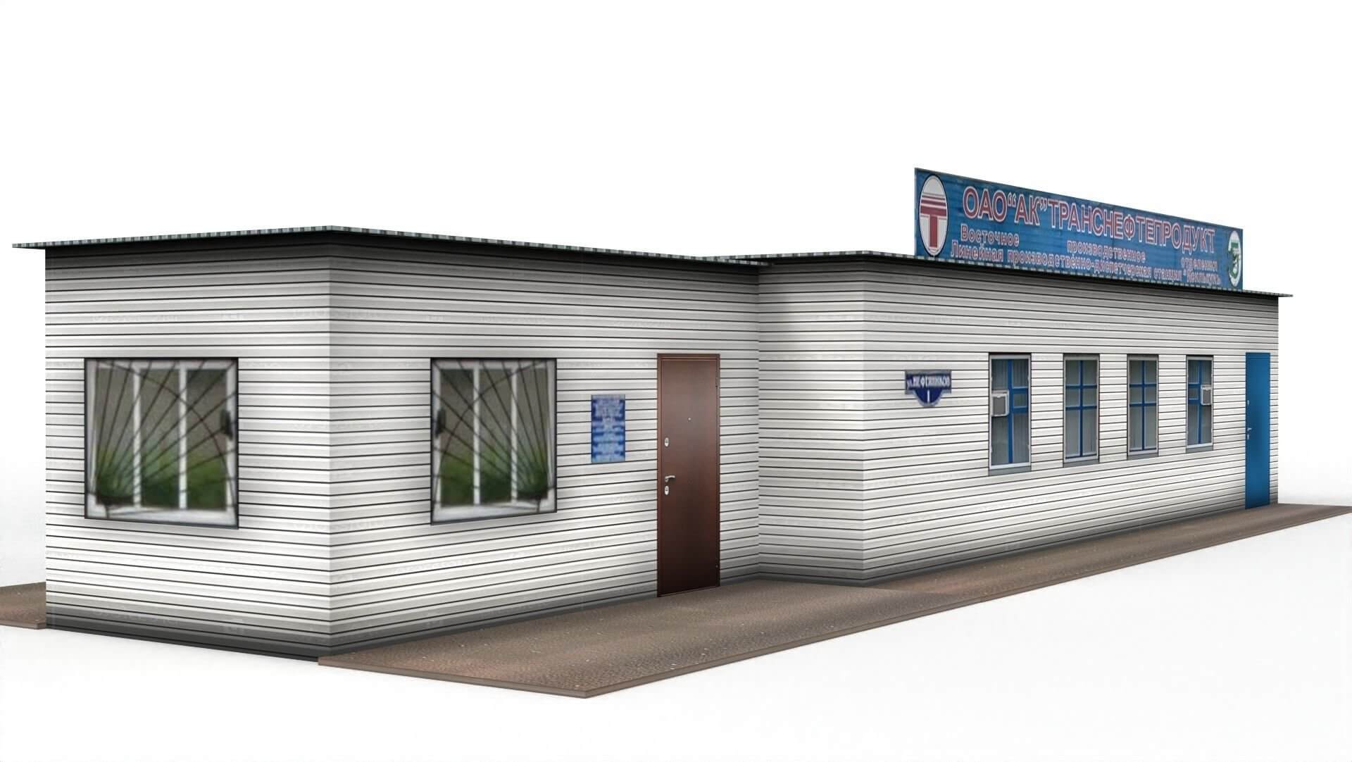 Oil Terminal Office - 3D Model by denlog