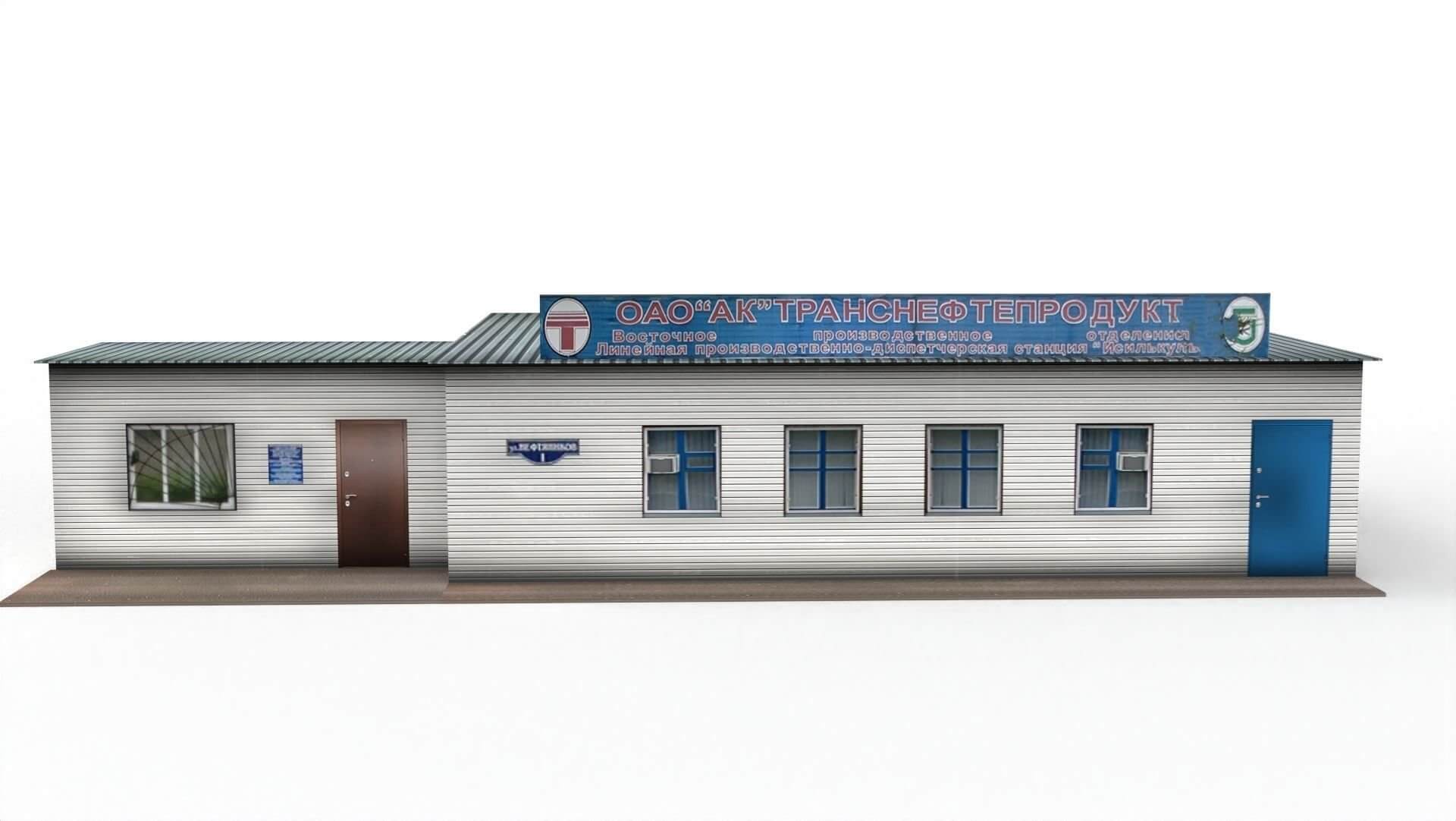 Oil Terminal Office - 3D Model by denlog