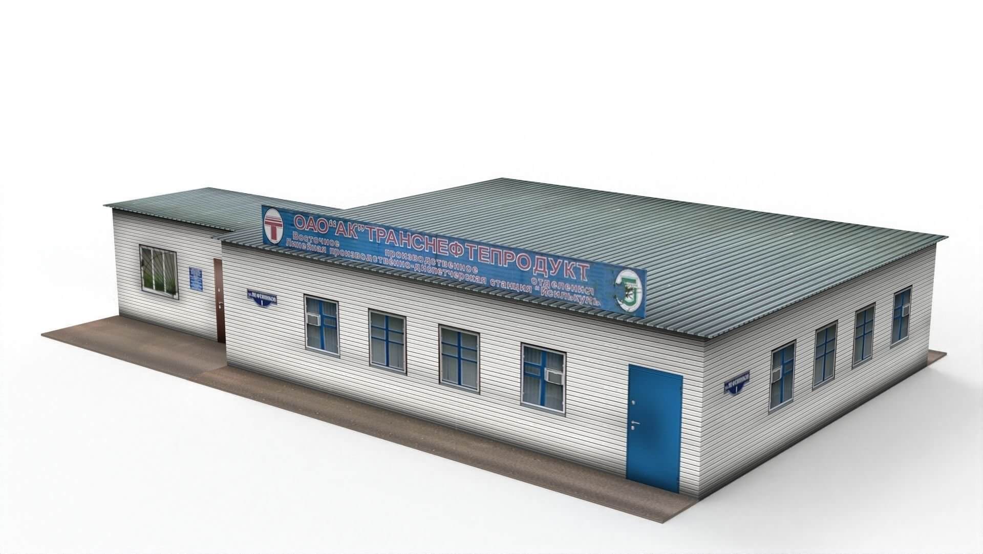 Oil Terminal Office - 3D Model by denlog