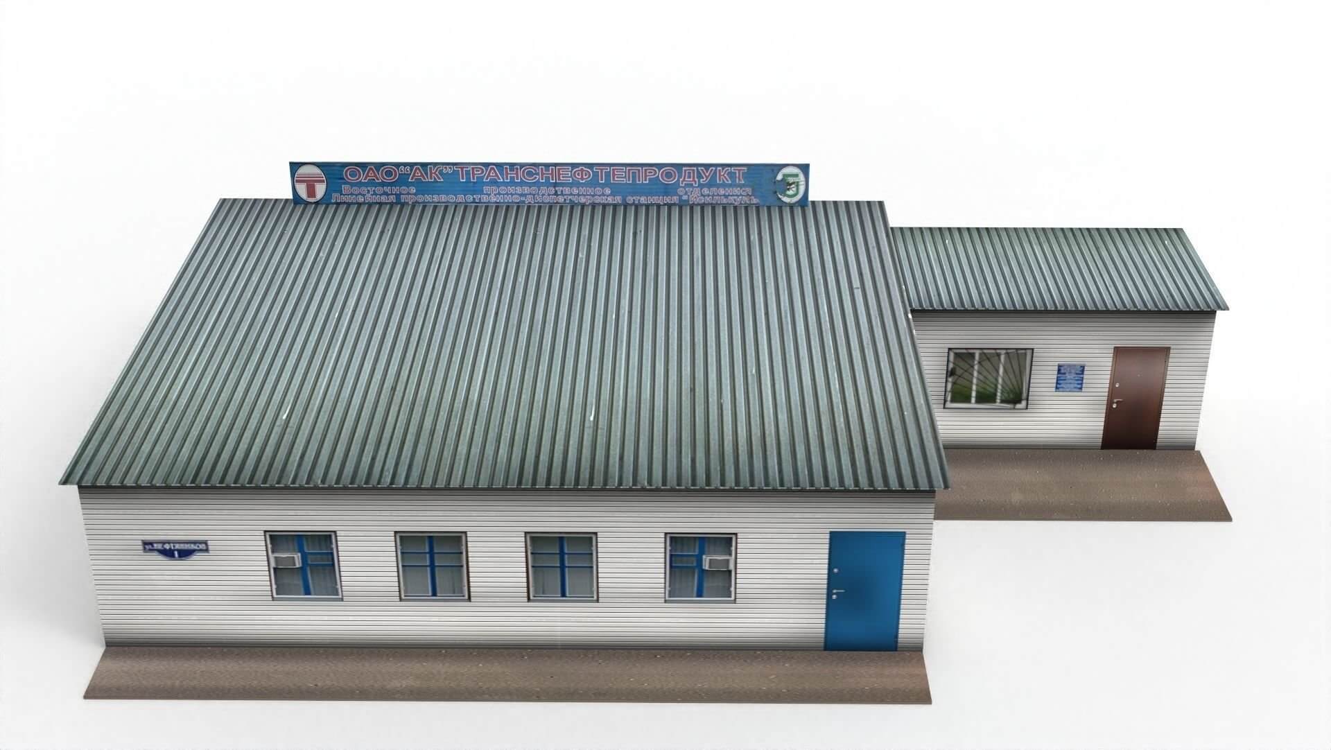 Oil Terminal Office - 3D Model by denlog
