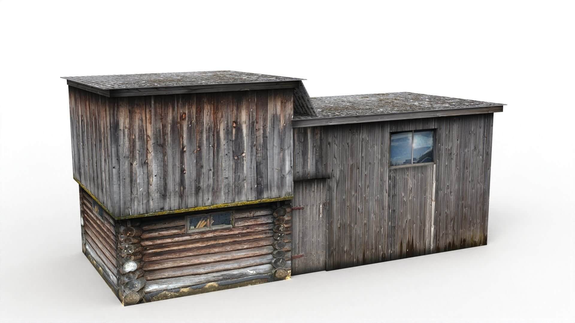 Old Barn - 3D Model by denlog