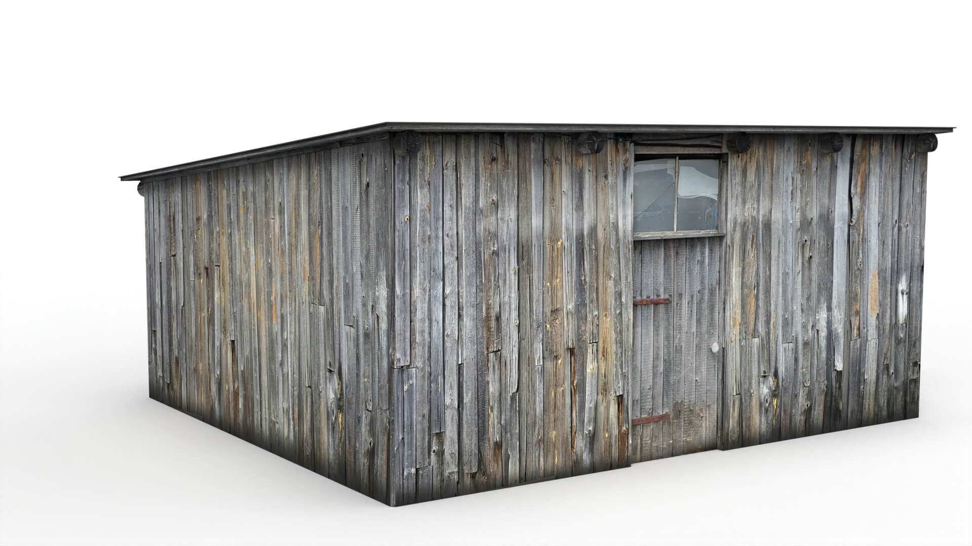 Old Wooden Shed - 3D Model by denlog