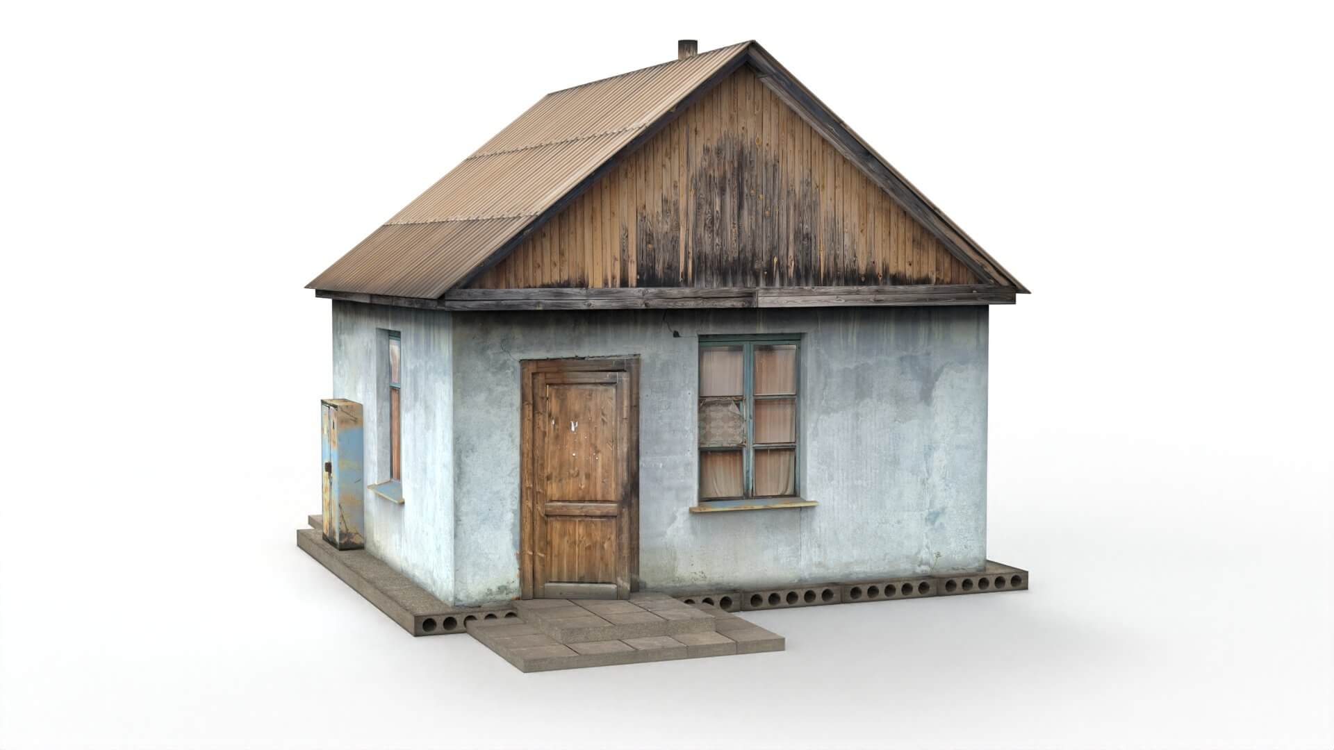 Old Soviet Checkpoint - 3D Model by denlog