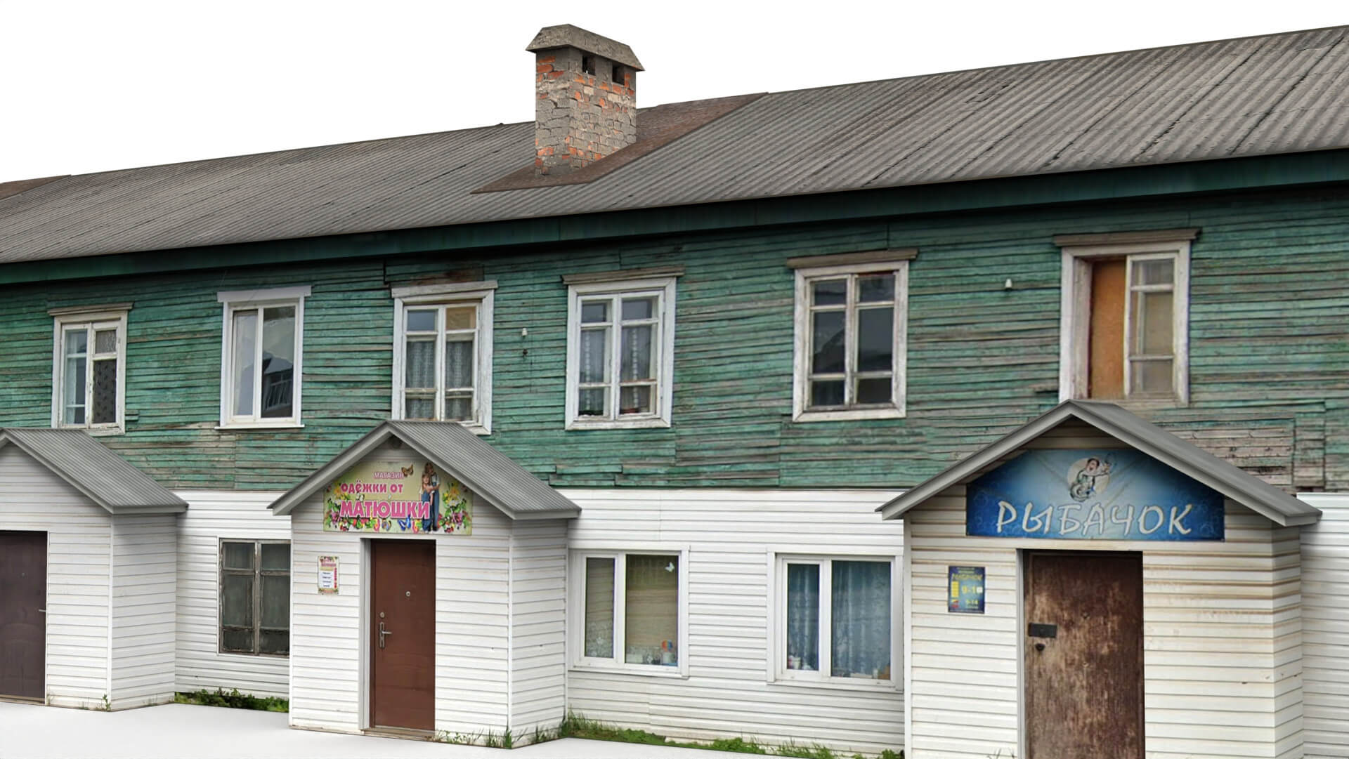 Old Two-story House 3D Model by denlog