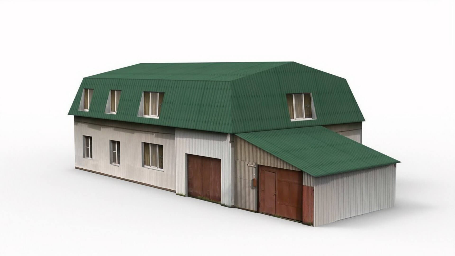 One Story House - 3D Model by denlog