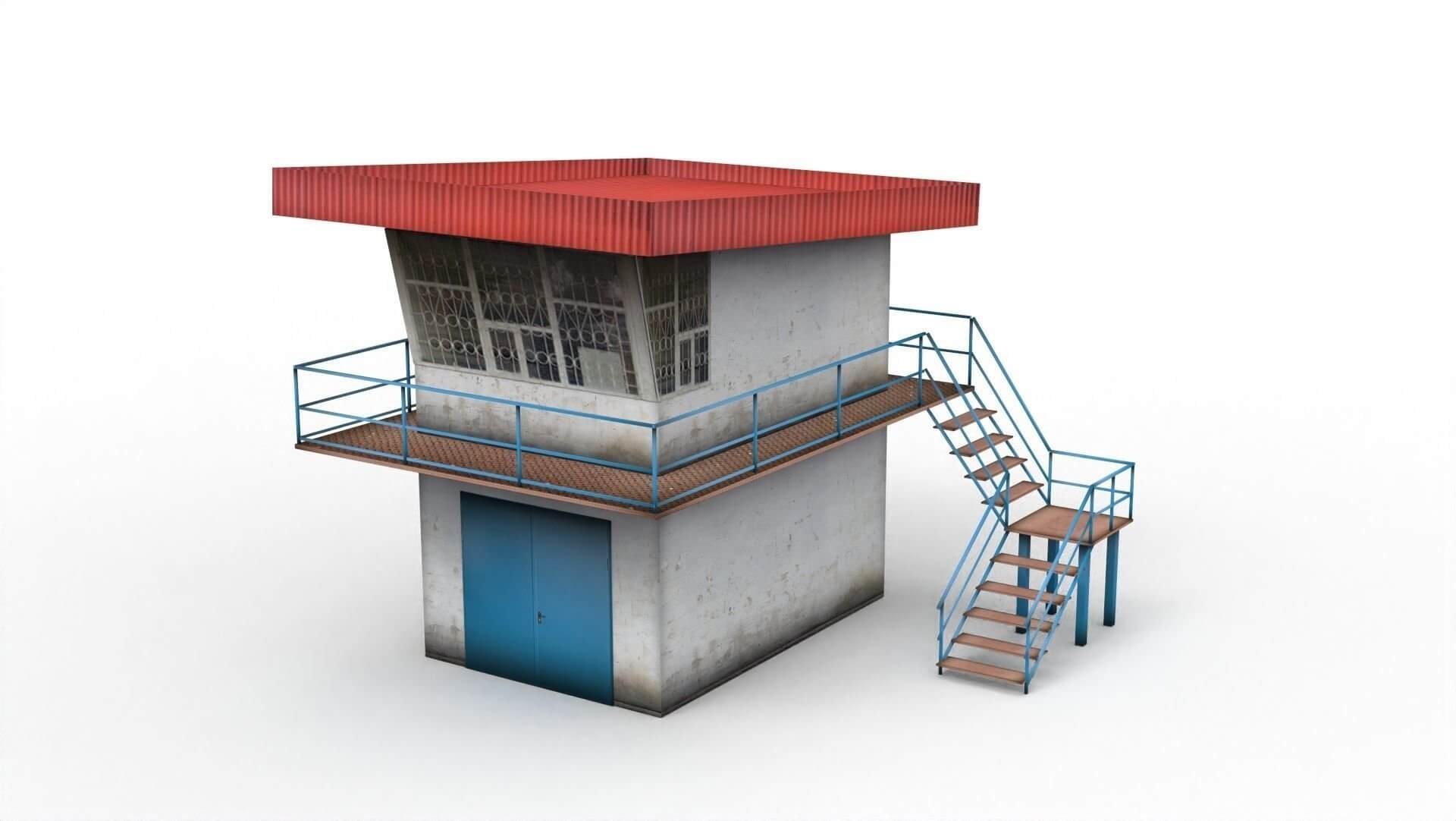 Police Post - 3D Model by denlog