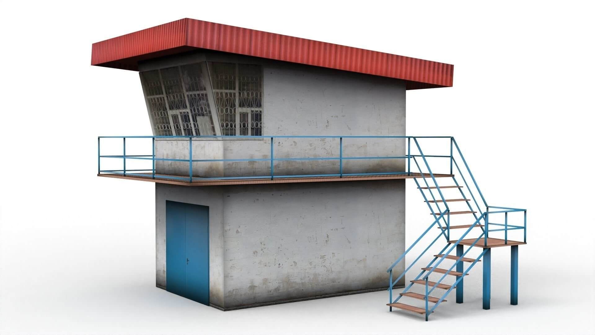 Police Post - 3D Model by denlog