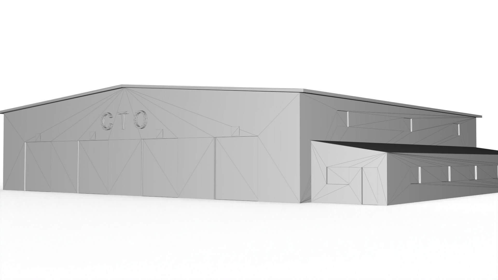 Service Station - 3D Model by denlog