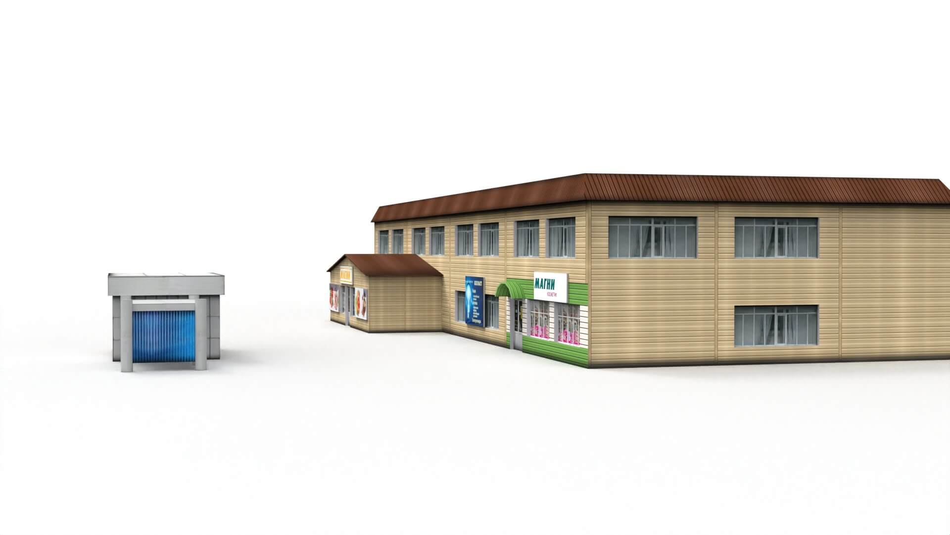 Supermarket of Various Goods and Things - Free 3D Model by denlog