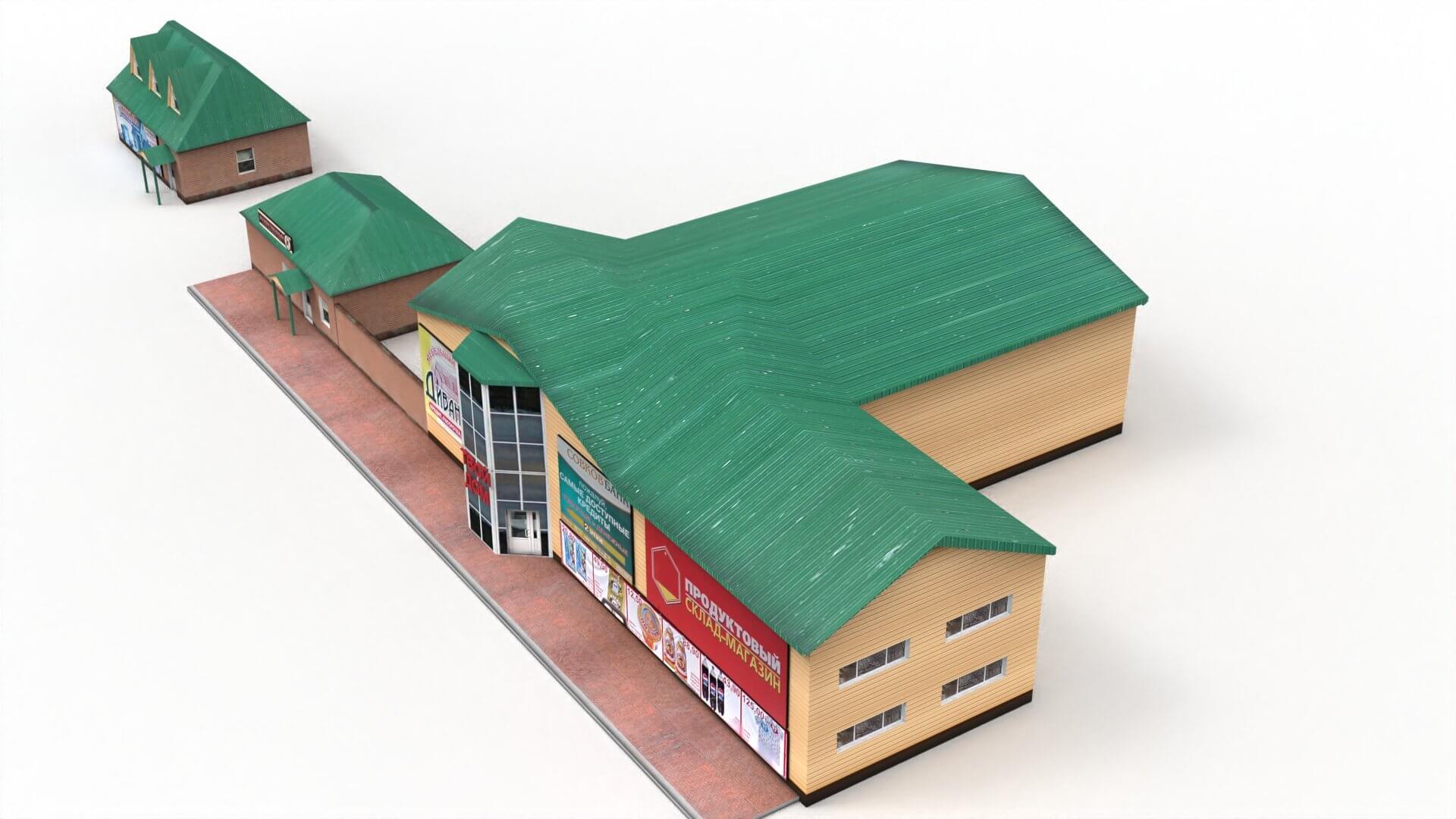 Supermarket - 3D Model by denlog